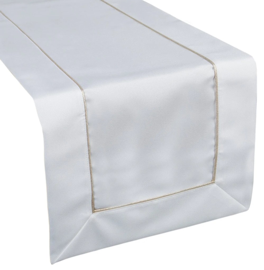 UBRUS MADELE 40X180 CM BÍLÝ