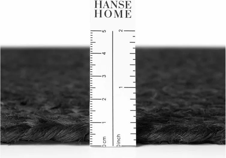 Černý oboustranný/ručně tkaný jutový koberec 160x230 cm Juno – Hanse Home