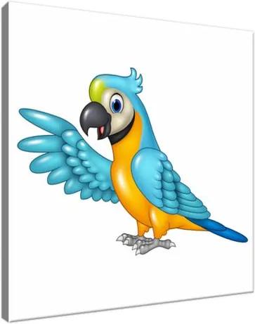Tištěný obraz Modrý papoušek 30x30cm 2847A_1AI
