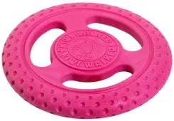 KIWI WALKER s.r.o Hračka pes FRISBEE MAXI plov. z TPR růžová Kiwi