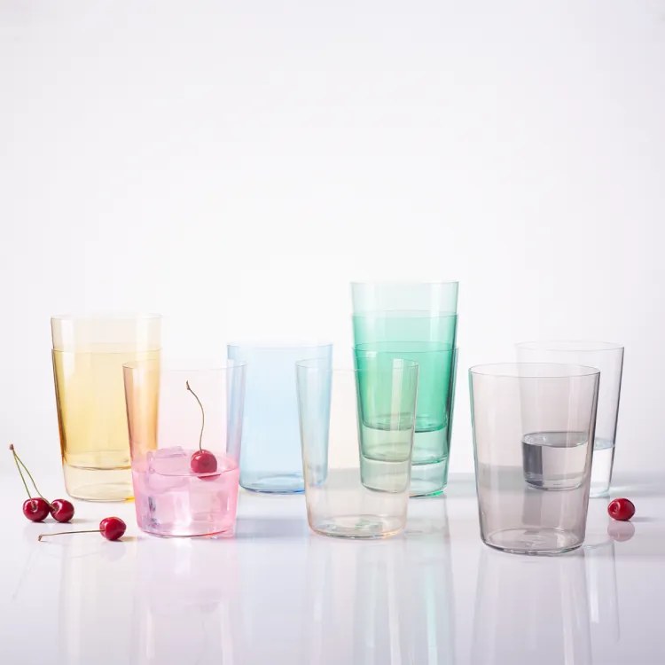 Poháry Tumbler šedé 515 ml set 6 ks – 21st Century Glas Lunasol META Glass (322665)