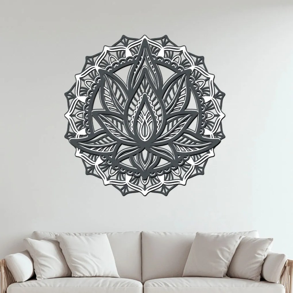 dřevo života Dřevěná vrstvená mandala KVĚT VĚČNOSTI Zvolte rozměr (cm): 80x80, Zvolte barvu dekoru: Buk-Ořech-Wenge