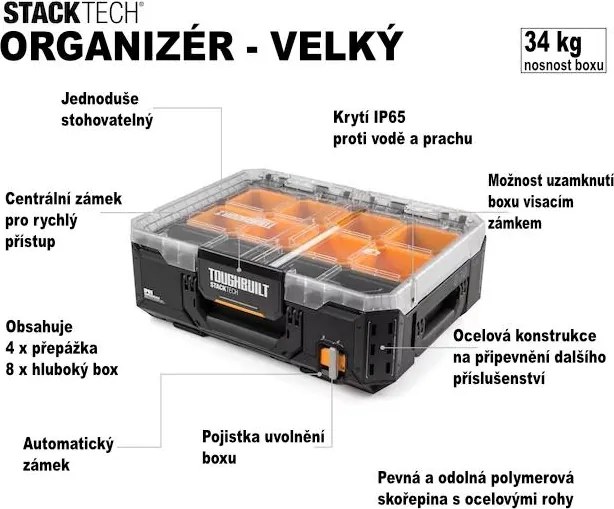 Toughbuilt | StackTech® - organizer velký