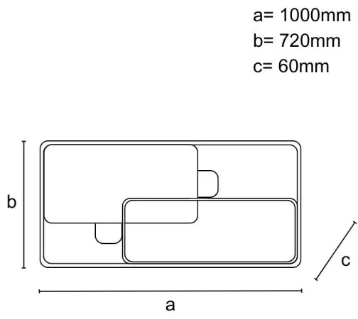 LED Stmívatelné stropní svítidlo LED/280W/230V 3000-6500K + dálkové ovládání