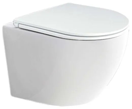 Mereo Mereo, WC závěsné kapotované, RIMLESS, 490x370x360, keramické, vč. sedátka CSS113S, VSD82S