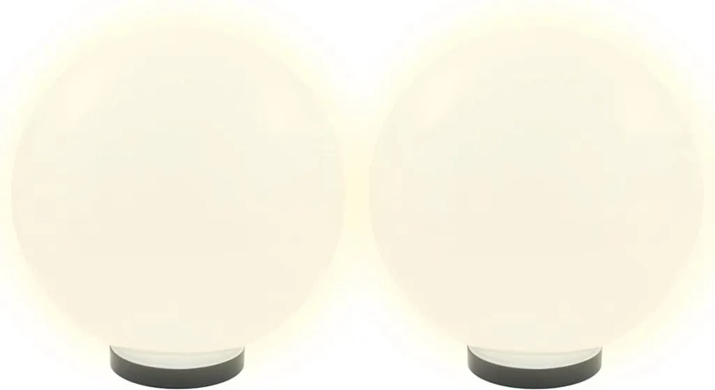 Kulovité LED lampy 4 ks koule 30 cm PMMA 277143