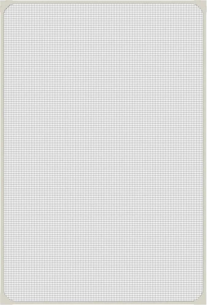 Magnetická okenní síť proti hmyzu bílá 80 x 120 cm 153849