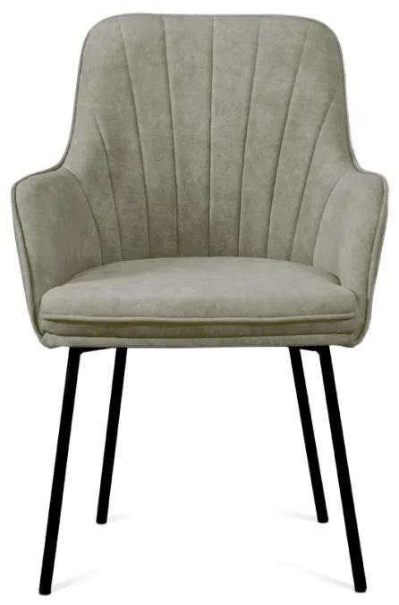 DOLMAR SEDAČKY Jídelní židle - KR-8, různé tkaniny a barvy na výběr Čalounění: světle béžová (Uttario Velvet 2979)