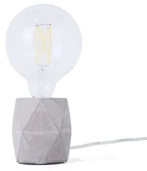 Stolní lampa světle šedá betonová 10 cm BESAYA