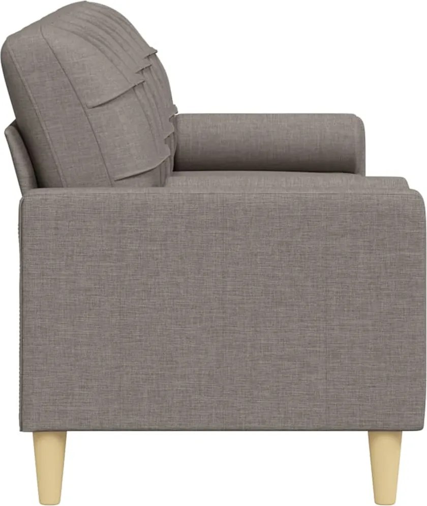 3místná pohovka s polštáři taupe 210 cm textil 3278208