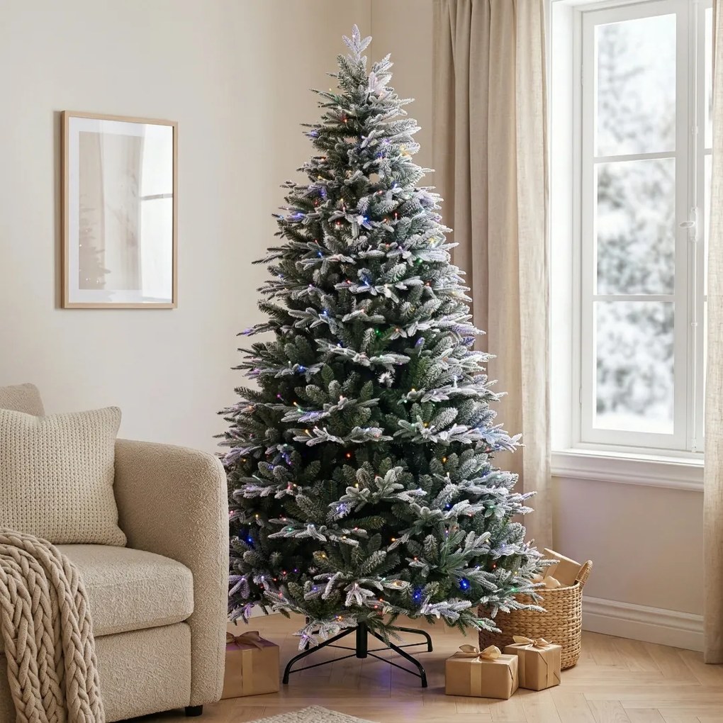 Smrk Zasněžený 600 LED 210 cm