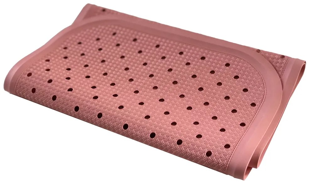 Protiskluzová podložka do vany 96 x 34 cm - Růžová