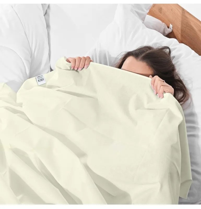 Plachta ložní máslová pevná EMI, Pevná dvojitá plachta 200×220