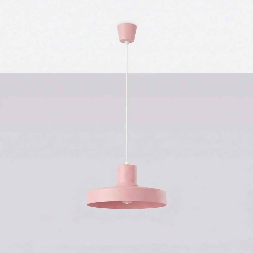 Sollux Lighting Závěsné svítidlo BILO růžové