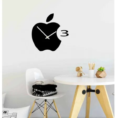 Nástěnné hodiny plastové do kuchyně APPLE, 35x35 cm l 3D hodiny X0021-HEU-