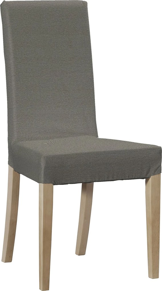 Potah na židli IKEA Harry, krátký barva šedá látka pletený vzor
