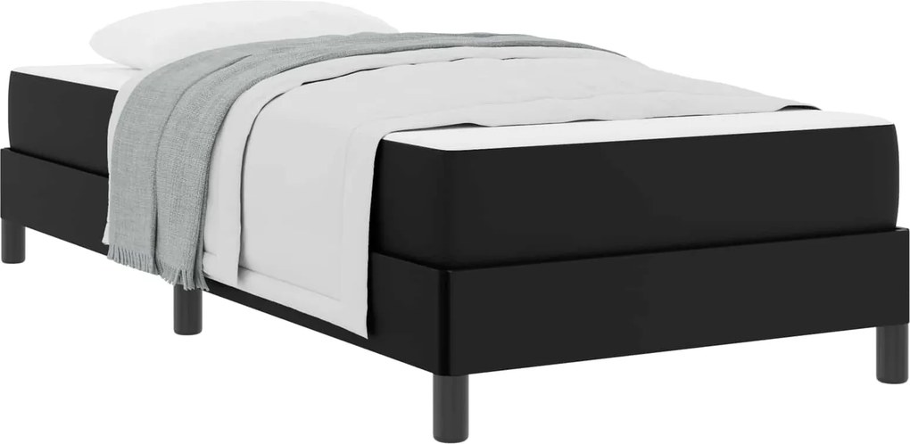 Rám postele s matrací Černá 90 x 200 cm textil 3398608