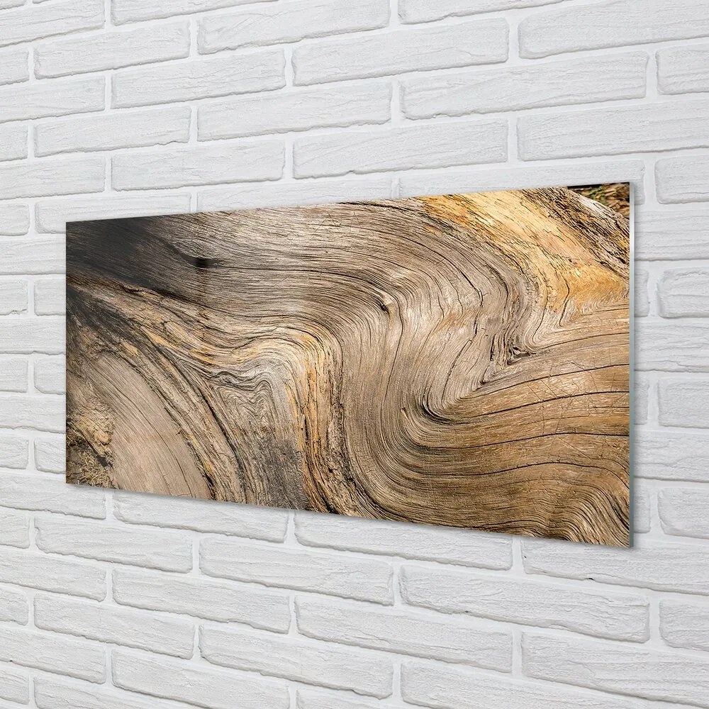 Obraz na skle Dřevo textury obilí 120x60 cm
