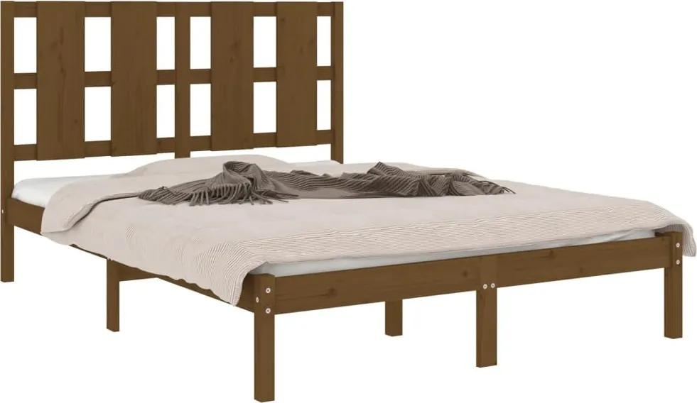 vidaXL Rám postele masivní borovice 120 x 200 cm [3105598] Barva: Bílá