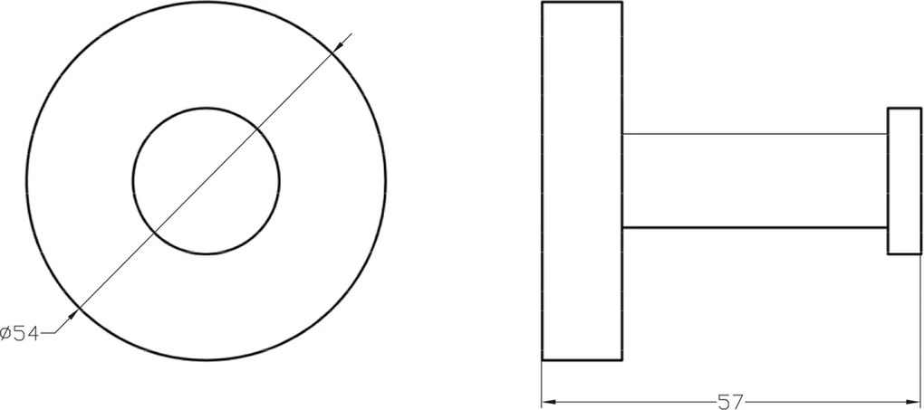 Sapho XJ228 háček na otopné těleso magnetický chrom