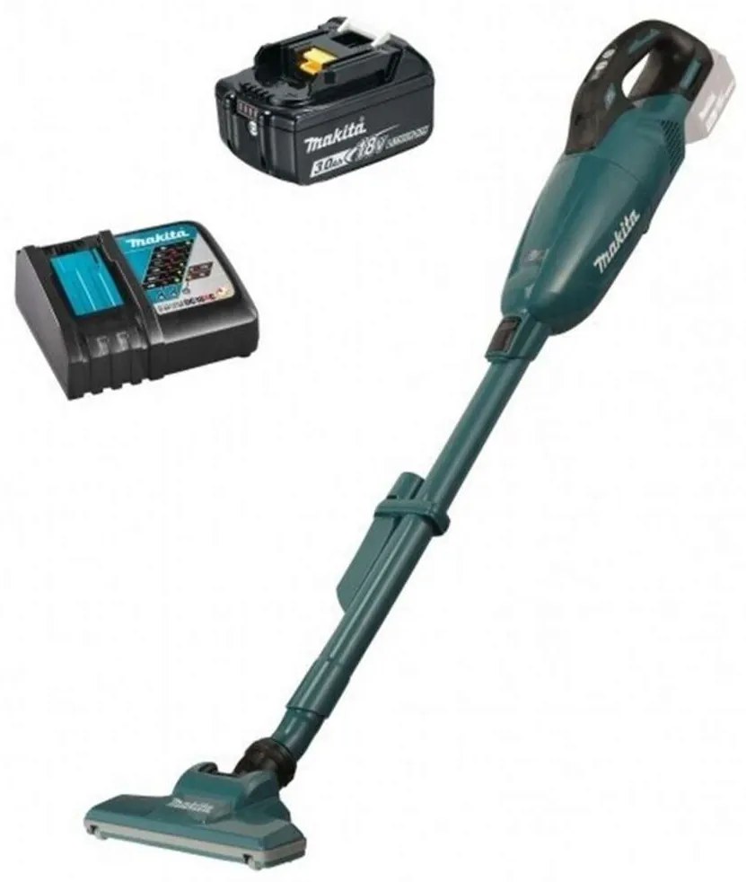 Makita - 18V AKU tyčový vysavač, 1x aku 3,0 Ah LXT, nabíječka DCL284FRF