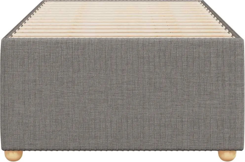 Rám postele bez matrace taupe 100 x 200 cm textil 3284918
