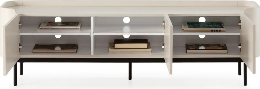 Krémový TV stolek 180x55x40 cm Willa – MOME