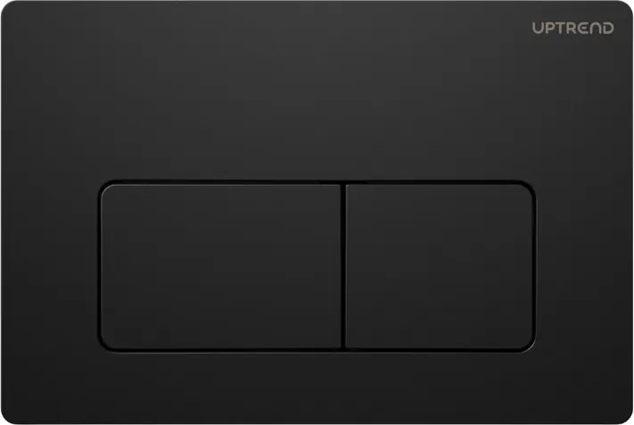 UPTrend Ovládací tlačítko pro WC podomítkové moduly YOSEMITE MATTE BLACK UP007‑U18, černá mat
