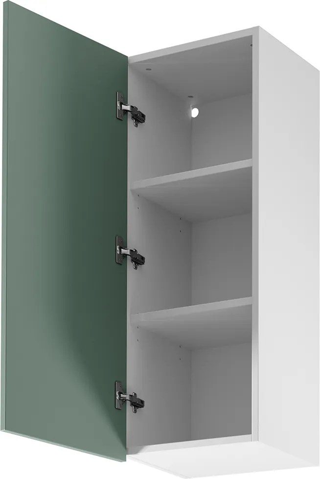 SORENTO jv | horní skříňka G40 policová | 40 cm | LEVÁ | bílá/zelená