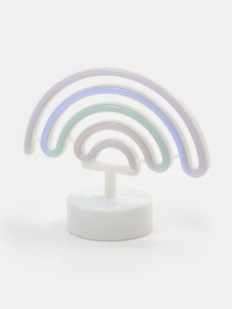 Sinsay - LED neon lamp in the shape of a rainbow - bílá