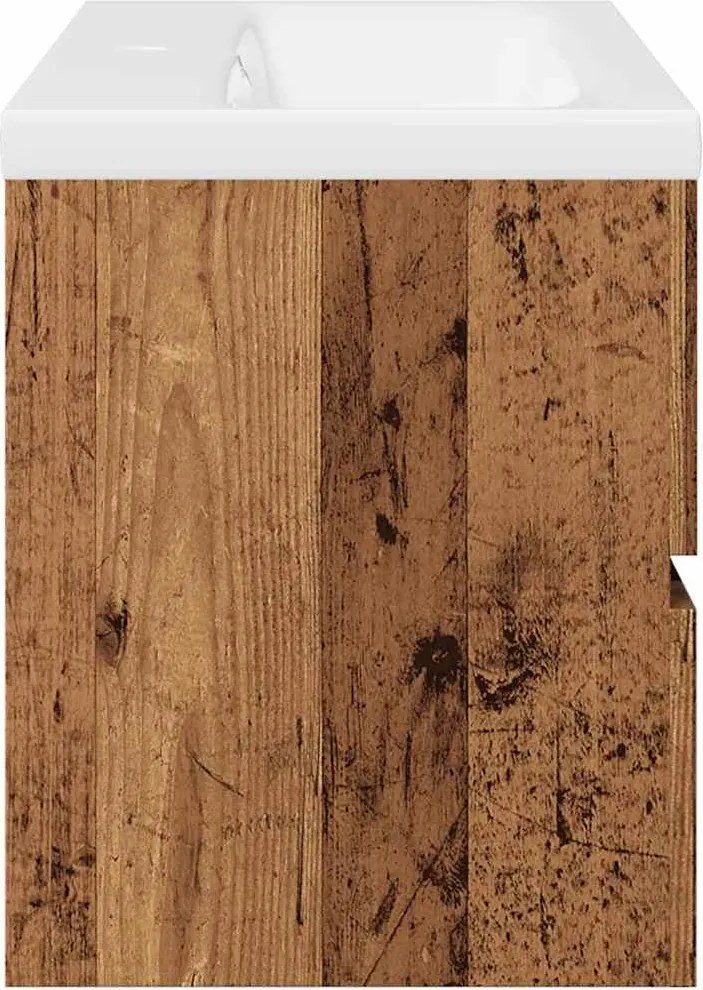 Skříňka se zápustným umyvadlem old wood 3328927