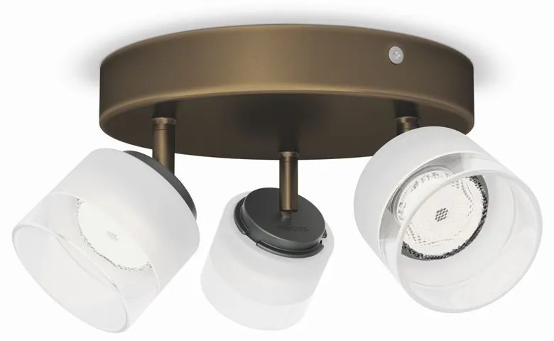 LED Bodové svítidlo Philips Fremont 53333/06/16 bronzové 2700K