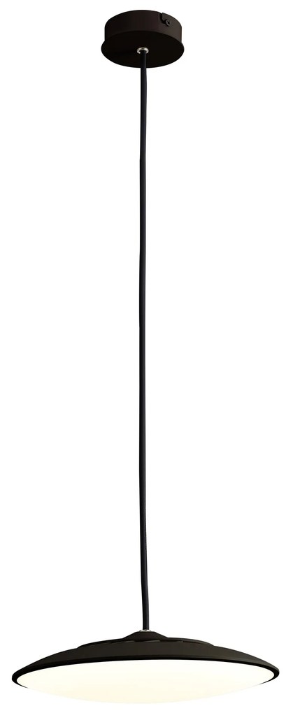 Mantra 8106 Slim, černé závěsné svítidlo LED 16W 3000K, průměr 25cm