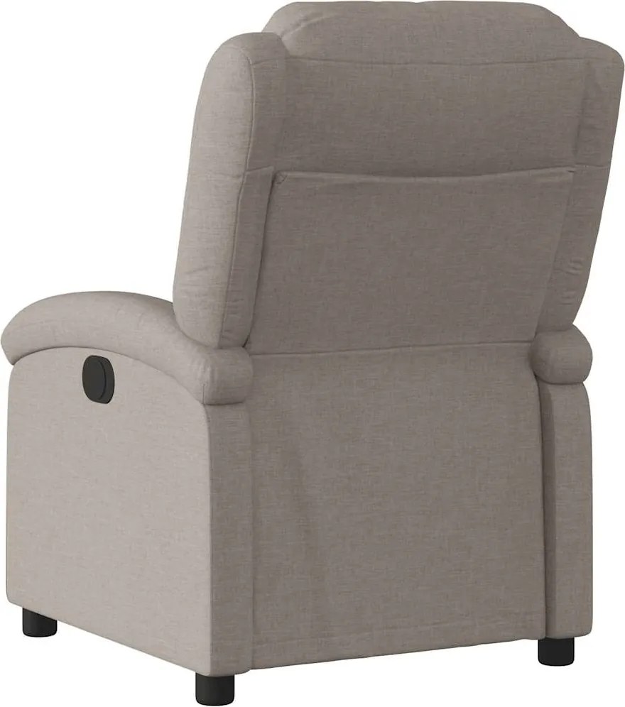 Elektrické polohovací křeslo taupe textil 3204148