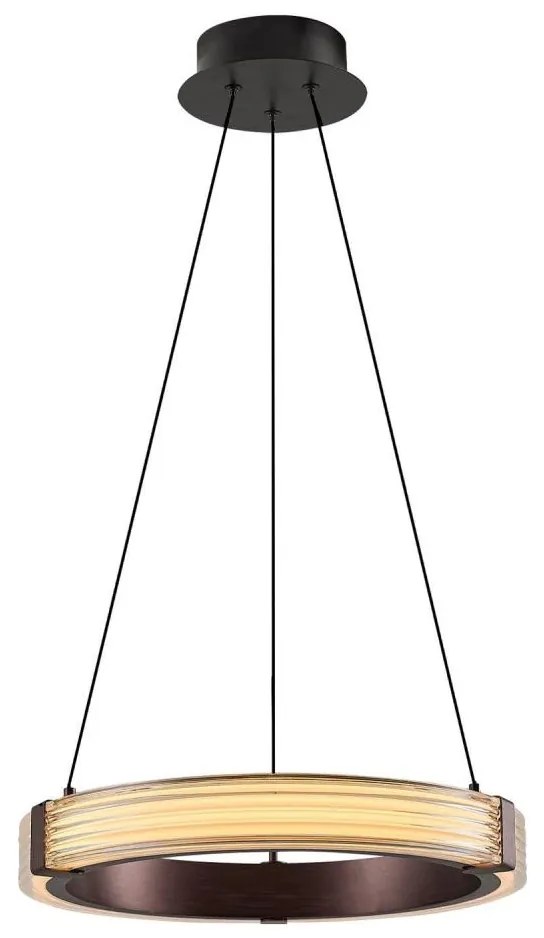 LED Lustr na lanku JESI LED/2W/230V 3000K hnědá