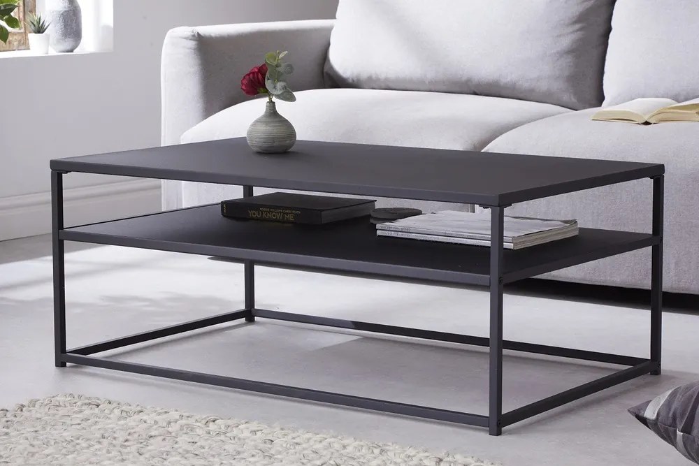 Designový konferenční stolek Damaris 100 cm černý