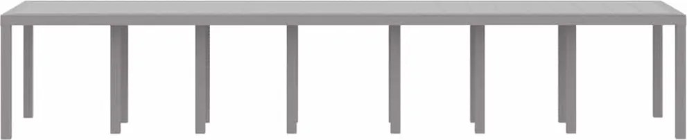 Zahradní stůl Světle šedá 400 x 100 x 73 cm polyratan 3378531