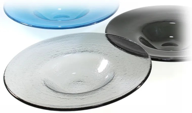 BDK-GLASS Skleněná mísa PASTA 29cm - šedá