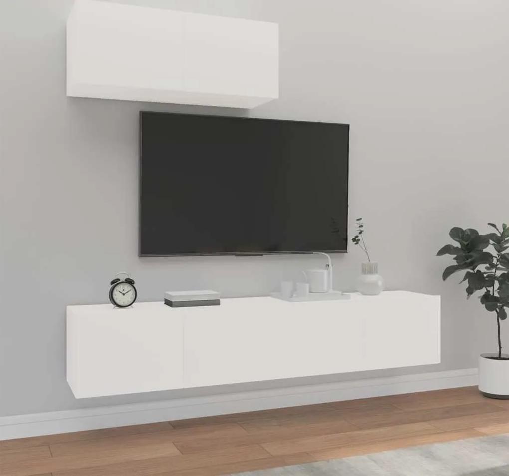 vidaXL 3dílný set TV skříněk kompozitní dřevo [3114473] Barva: kouřový dub
