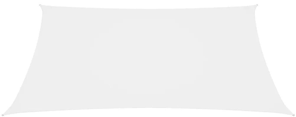 vidaXL Stínící plachta oxfordská látka obdélníková 6 x 8 m bílá