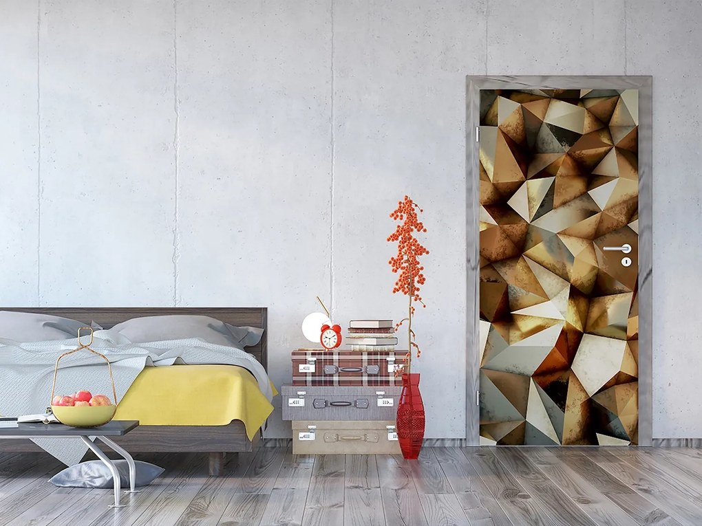 Vliesová fototapeta na zed' 3D Trojúhelníky | 202 x 90 cm | DFTNV2939