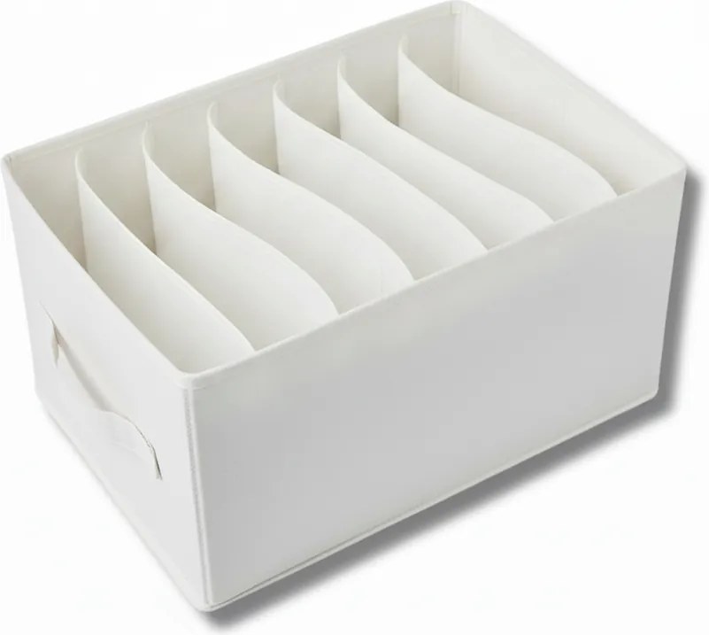 VERK GROUP Organizér na oblečení a spodní prádlo PARTITION, obdélník 9 přihrádek, 36 x 25 x 20 cm, bílý