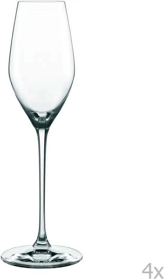 Sada 4 sklenic na šampaňské z křišťálového skla Nachtmann Supreme Champagne Flute, 300 ml