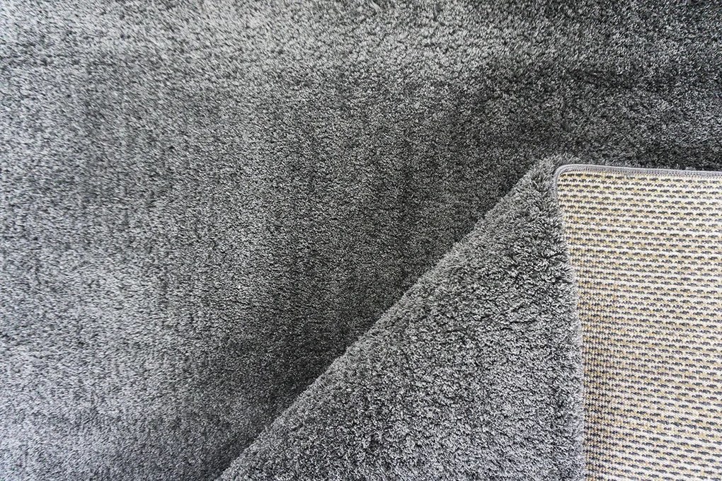 Berfin Dywany, Kusový koberec Microsofty 8301 Dark grey, 200x290, šedá, ložnice
