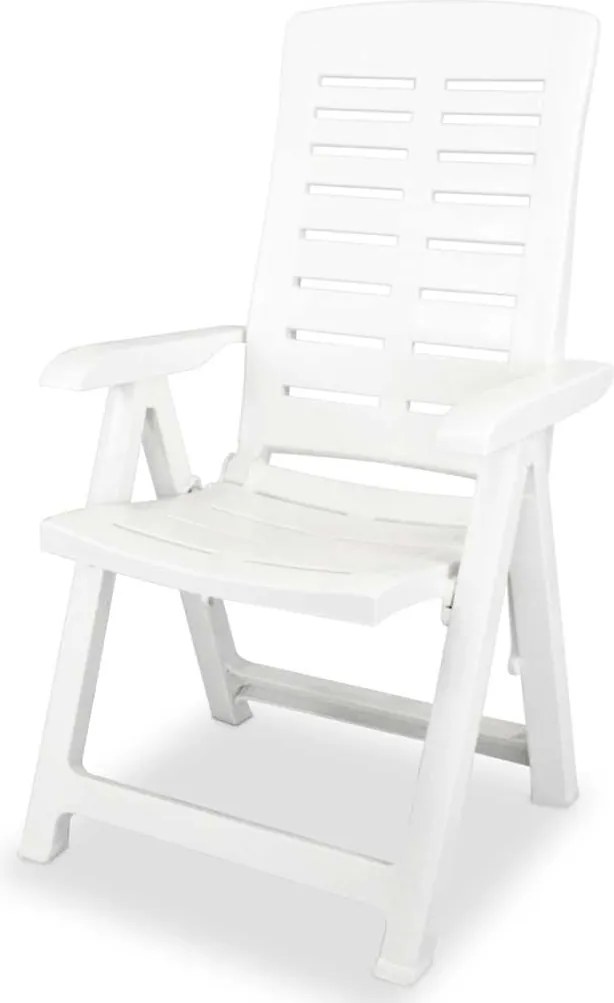 3dílný bistro set plastový bílý 275073