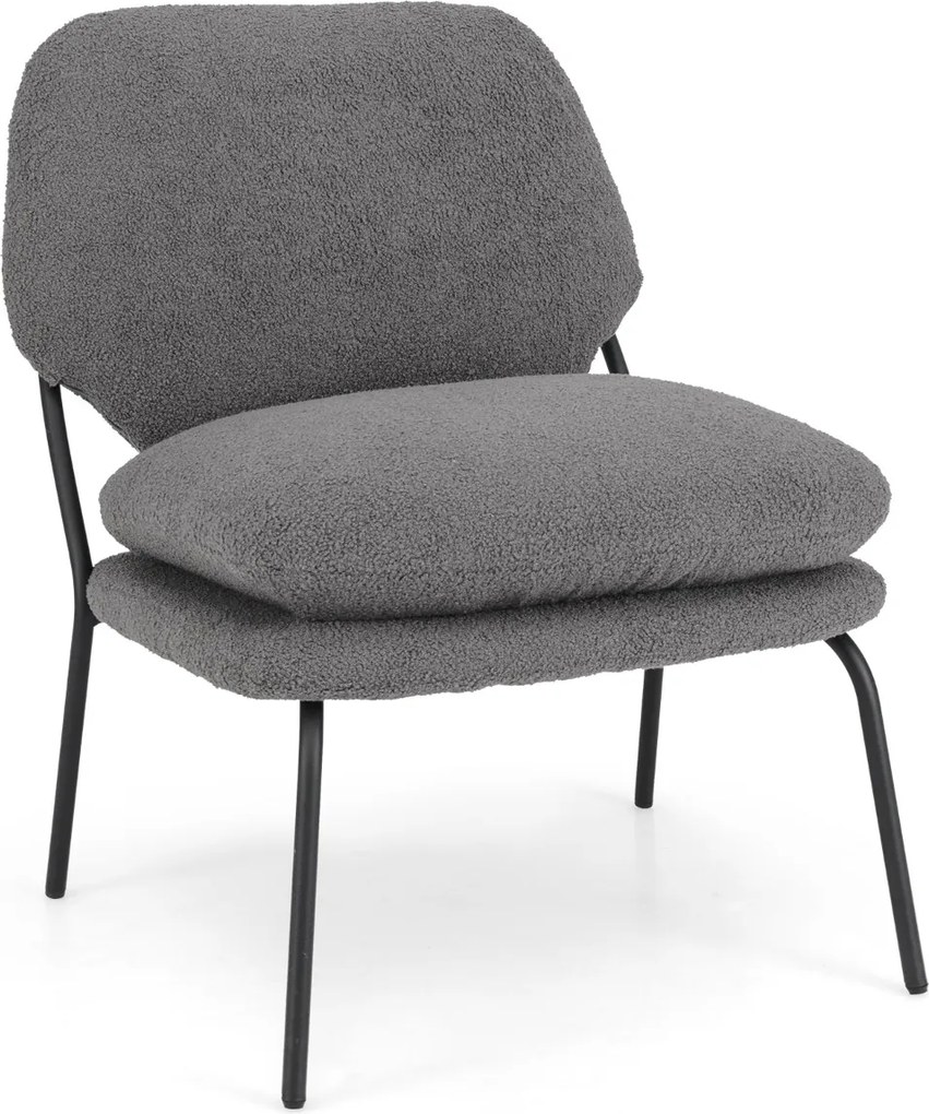 Costway Armless Accent Chair s Teddy Fleece potahem a křeslem pro volný čas