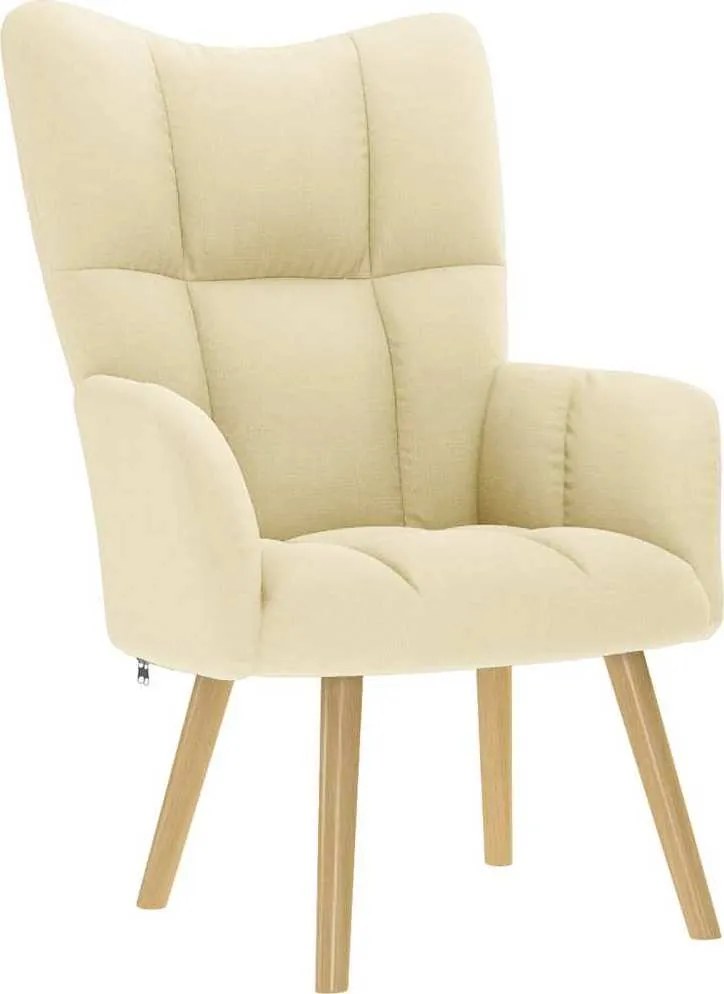 vidaXL Relaxační křeslo s podnožkou textil [4016785] Barva: Hnědá