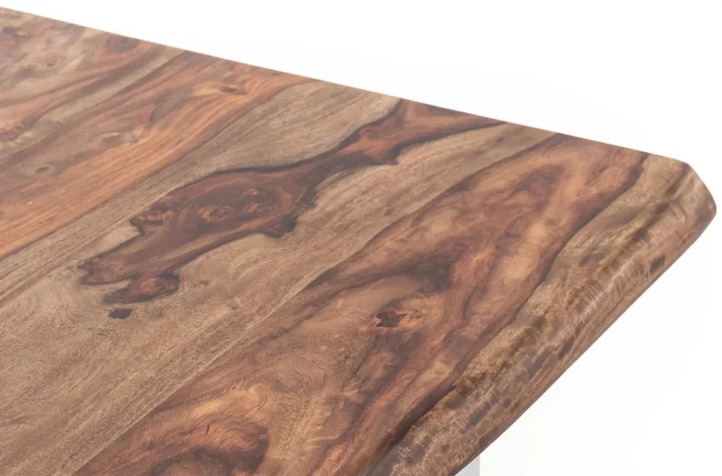 furniture-nabytek.cz - Masivní jídelní stůl Bullwer z palisandru, lakovaný, hnědý – 140×90 cm