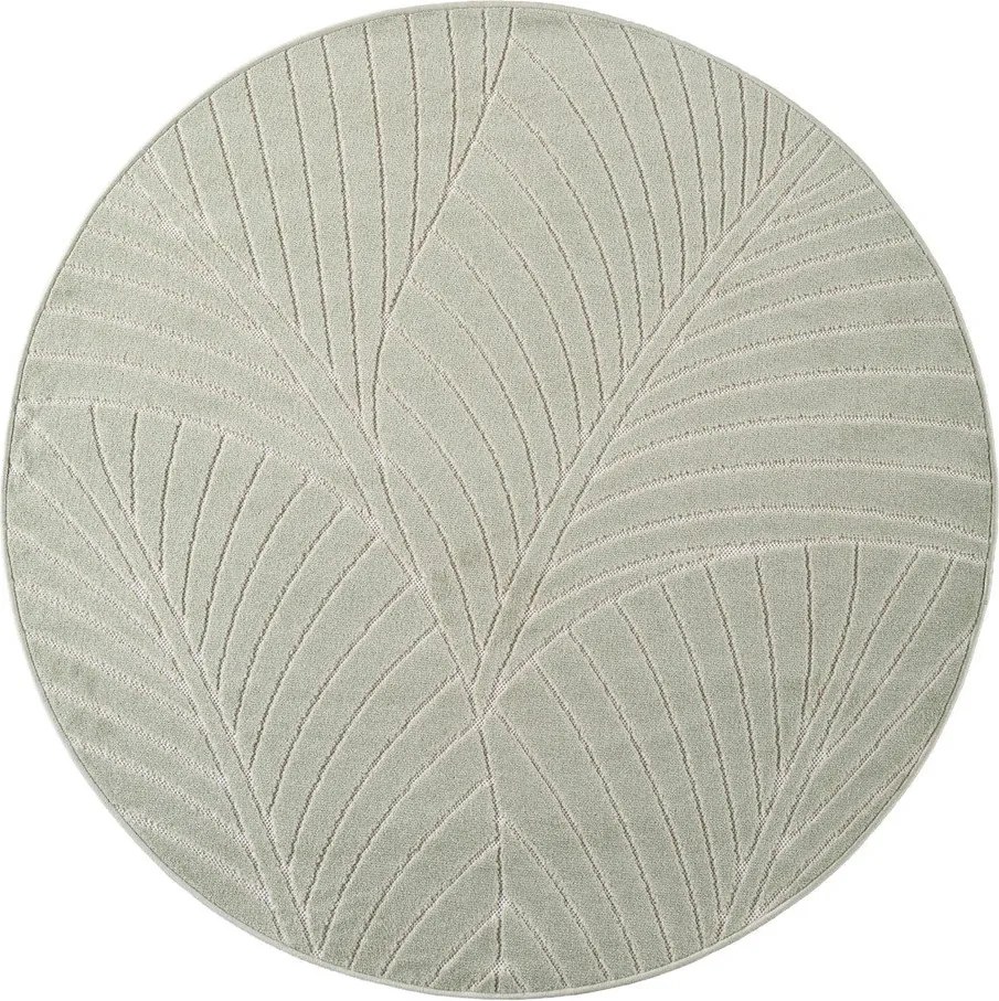 Zelený kulatý vnitřní a venkovní koberec ø 80 cm Nova 1203 – Ayyildiz Carpets