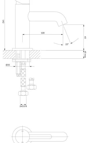 OMNIRES Y1210CR - Umyvadlová baterie Y 14,2 cm lesklý chrom